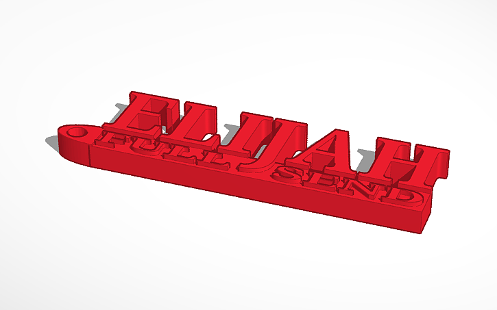 3D design Elijah Acosta keychain 2 | Tinkercad