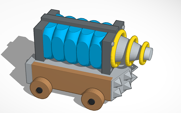 3D design clash royale SPARKY - Tinkercad