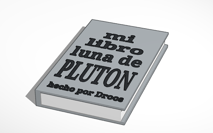 3d Design Mi Libro Tinkercad