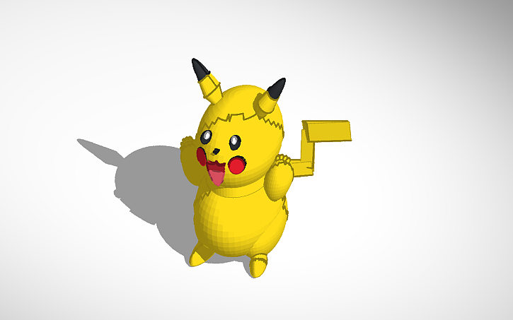 3D design Pikachu! | Tinkercad