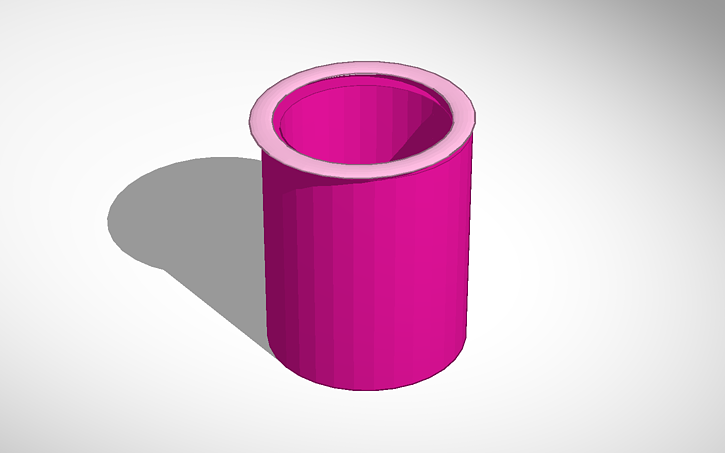 3D design pencil holder - Tinkercad