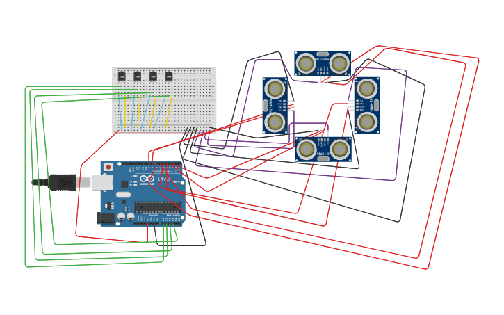 Circuit Design 360 Degree Hot Body Detection Tinkercad