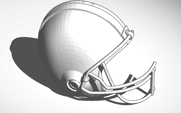 3D design Football Helmet Riddel - Tinkercad