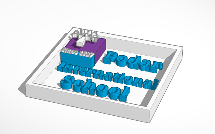 3D design Podar International School - Tinkercad