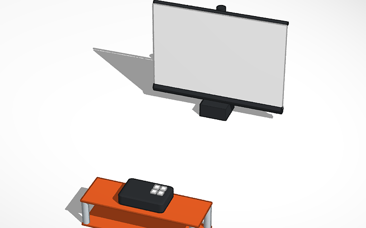 3D design Projector with Screen - Tinkercad