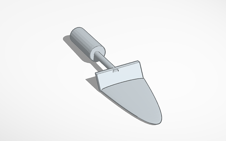 3D design Trowel JB - Tinkercad