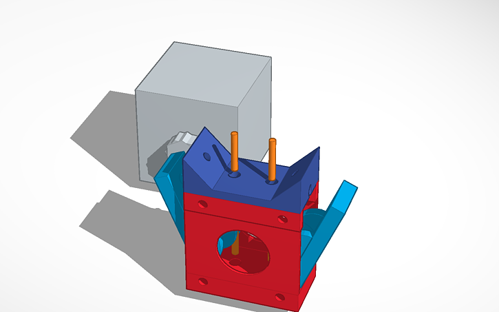 3D design RepRap WIP dual use extruder driver - Tinkercad