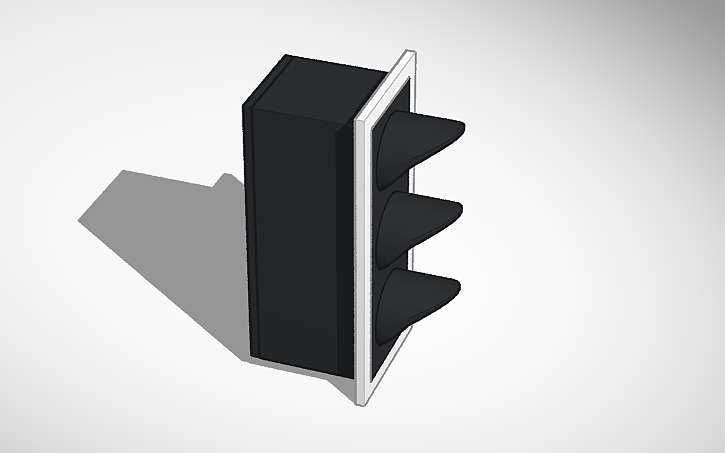 3D design traffic light - Tinkercad