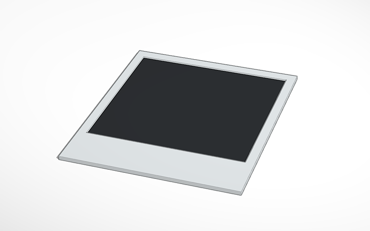 3D design Instant photo - Tinkercad