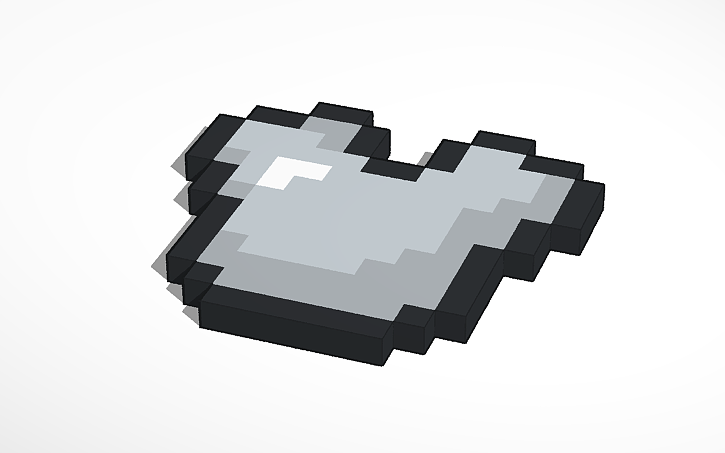 3D design Minecraft Iron Chestplate | Tinkercad
