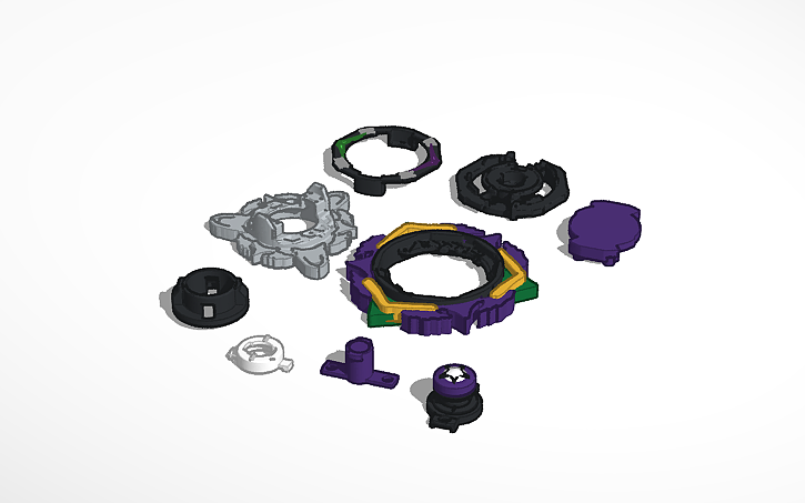 3D design Flaring Lucifer.Barrier.Deka - -2 beyblade burst db - Tinkercad