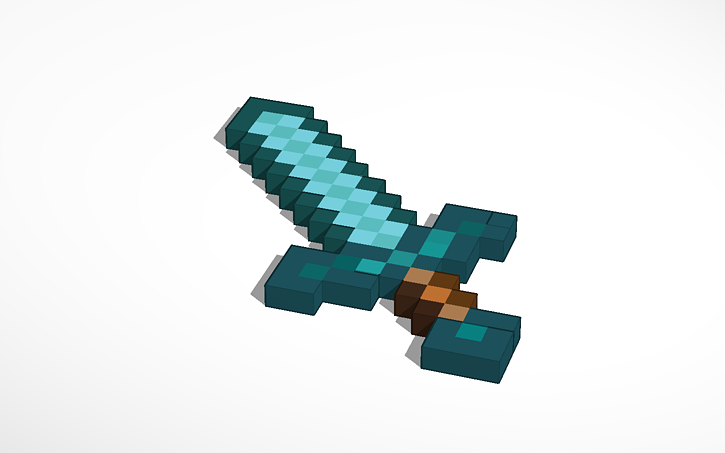 3D design minecraft zwaard - Tinkercad