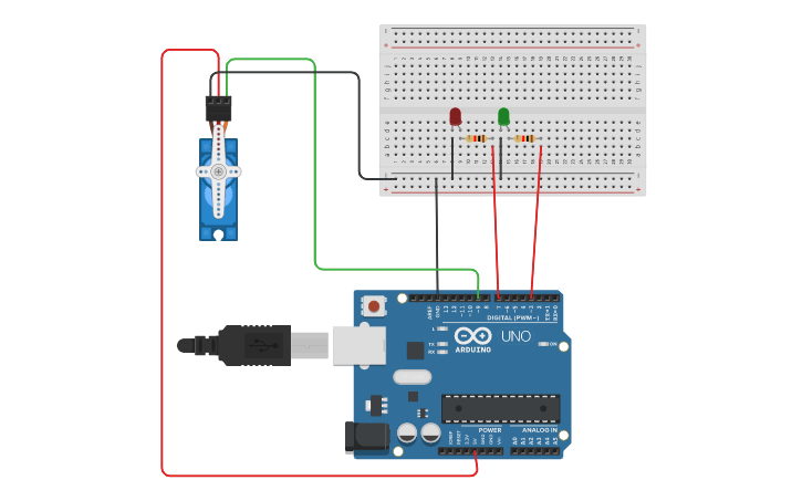 Circuit Design Rotation Indicator Tinkercad
