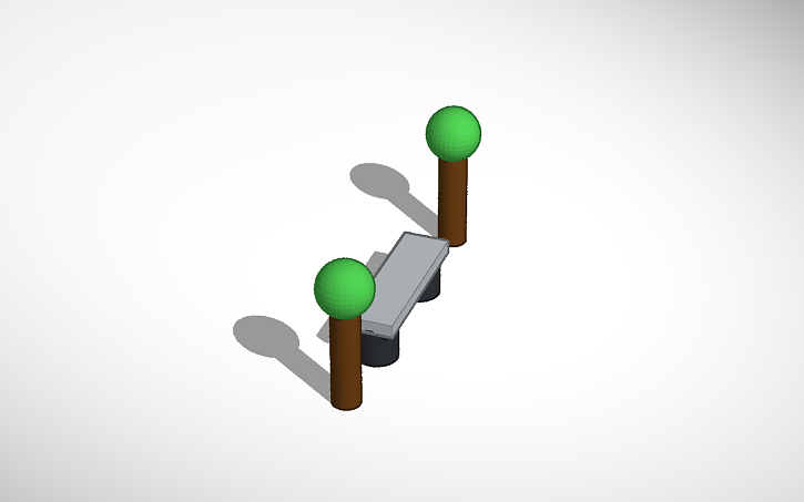 3D design City Bench - Tinkercad