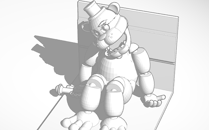 3D design animatronic bear - Tinkercad