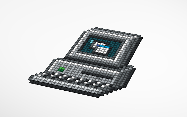 3D design Windows 95 "My Computer" Icon - Tinkercad