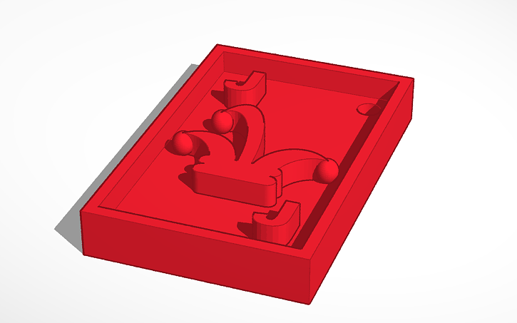 3D design Joker Card. 0987 - Tinkercad
