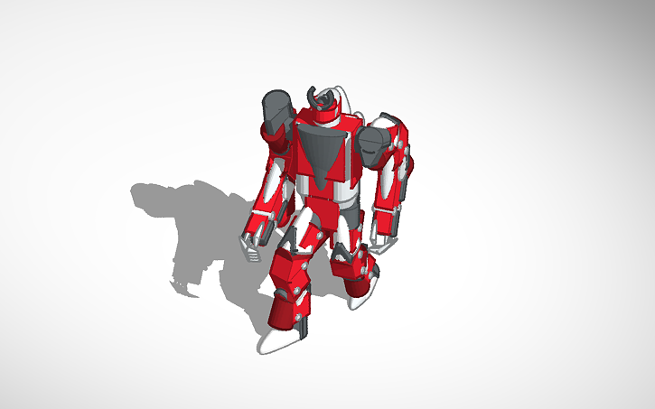 3D design Mecha samurai - Tinkercad