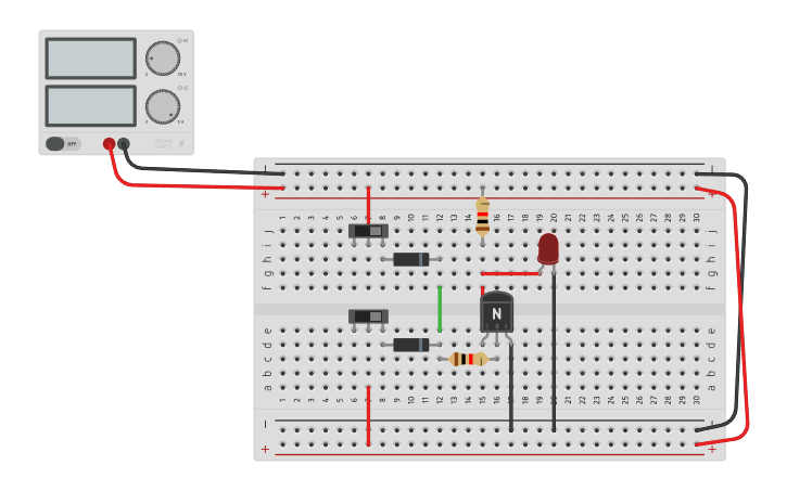 Circuit design nor gate dtl - Tinkercad