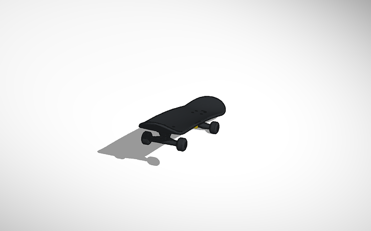 3D design skateboard - Tinkercad