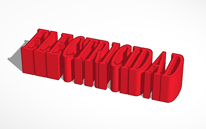 3D design Electricidad/Dylan lima | Tinkercad