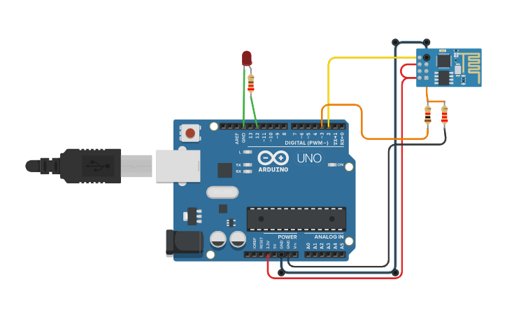 Circuit design Wifi Module - Tinkercad