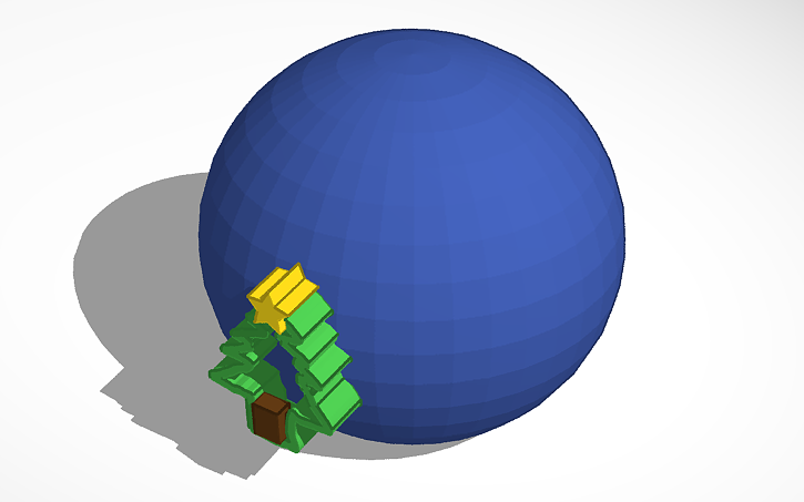 3D design bombka bartka i kuby#CDT - Tinkercad