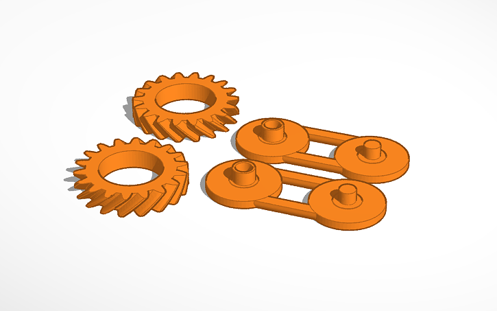 3D design Two-Helical Gear Spinner - Tinkercad 3D design Two-Helical Gear Spinner - Tinkercad