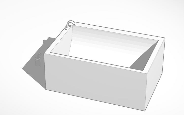 3D design Bath Tub for U - Tinkercad
