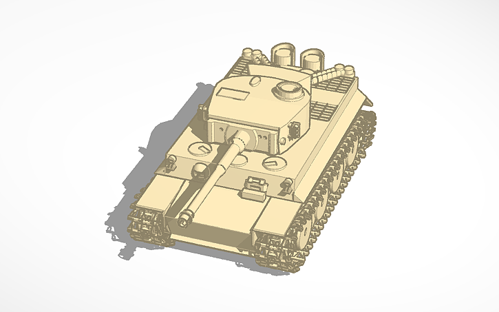 3D design panzerkampfwagenⅥ tiger E type - Tinkercad