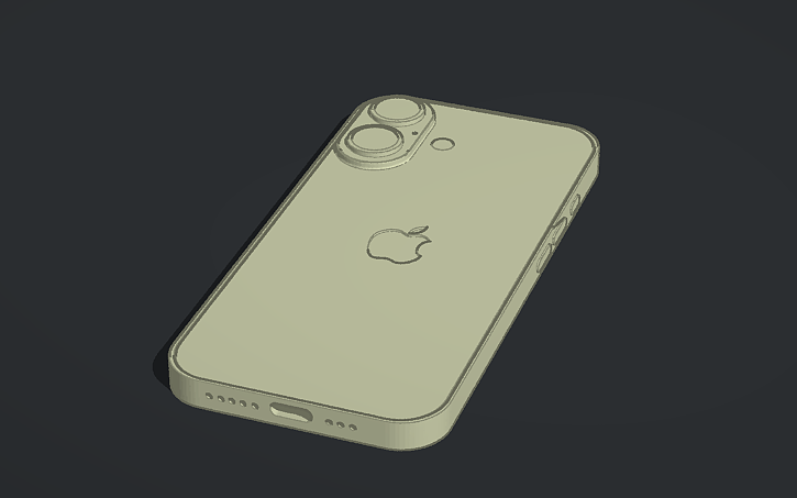 3D design iphone 16 - Tinkercad