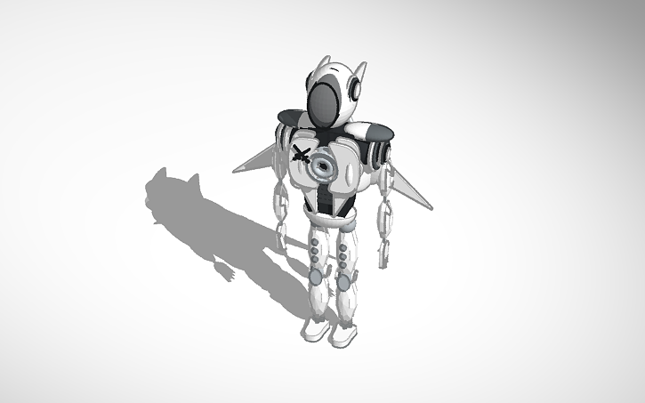 3D design Futuristic Robot - Tinkercad
