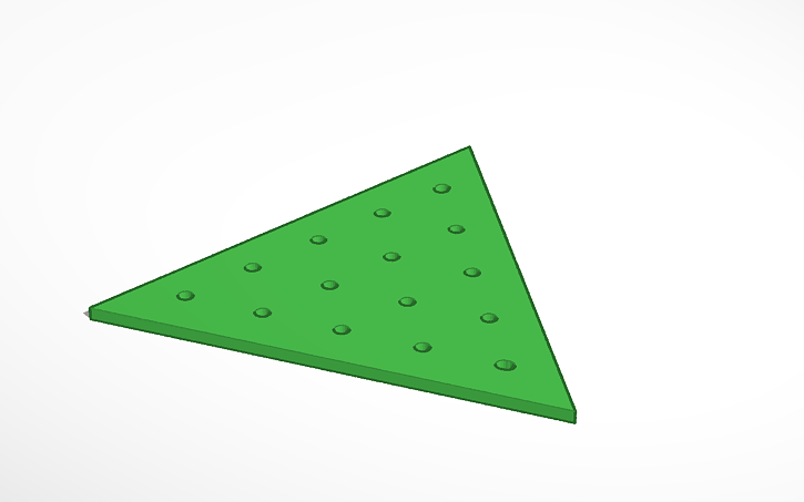 3D design Triangle Puzzle Template - Tinkercad