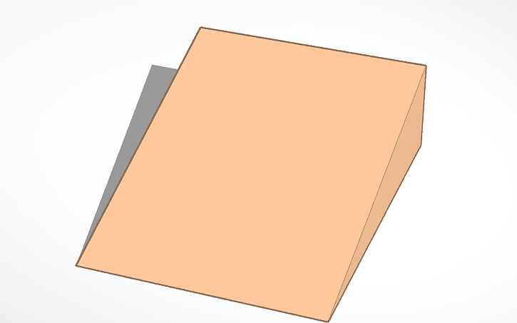 3D design ramp - Tinkercad