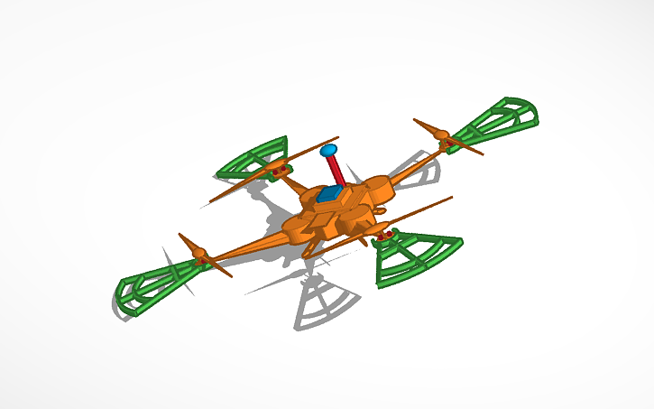 3D design real drone combine by guard | Tinkercad