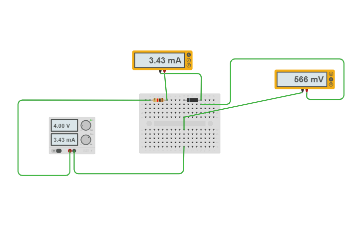 Circuit design zener diode - foward characterstics - Tinkercad