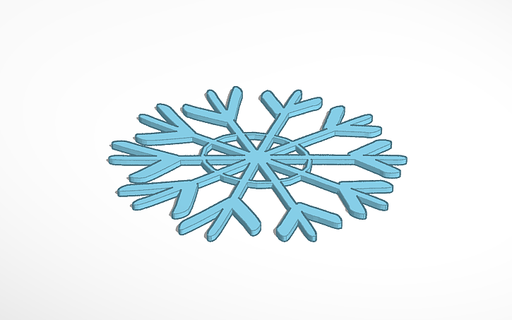 3D design Snowflakes - Tinkercad