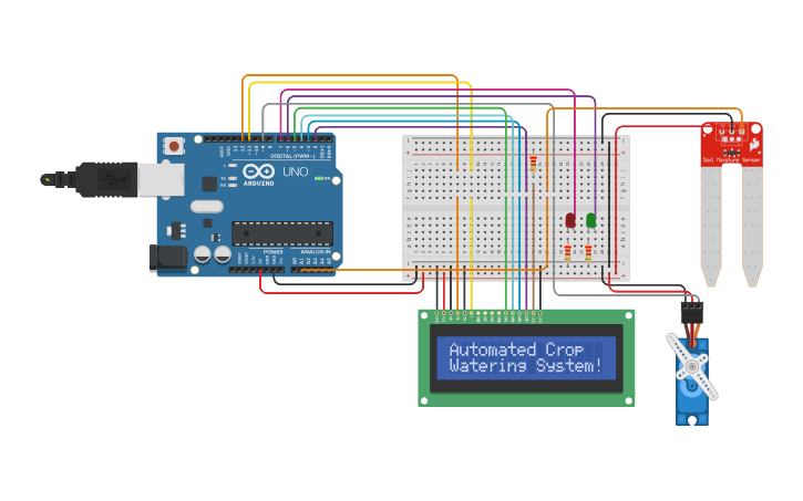 Circuit design 3. Give alert (many level buzzer) using Soil Moisture ...