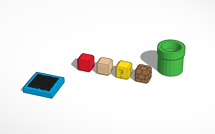 3D design Making a mario level | Tinkercad
