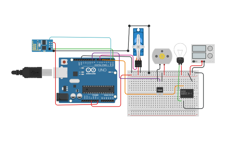 Circuit Design Home Automation Tinkercad