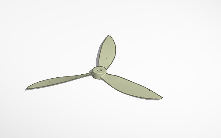 3D design Propeller 3 Wing - Tinkercad