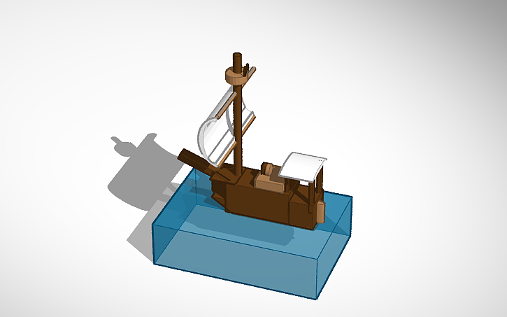 3D design sea ship - Tinkercad