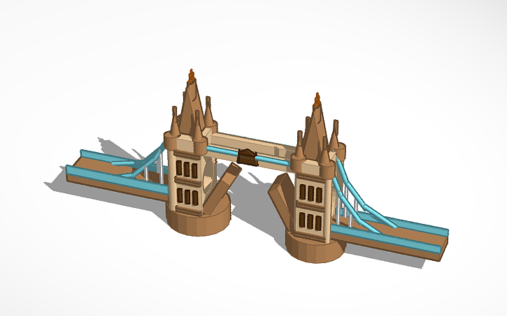 3D design Tower Bridge London - Tinkercad