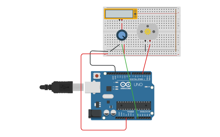 Circuit design Copy of arduino analog + pwm | Tinkercad