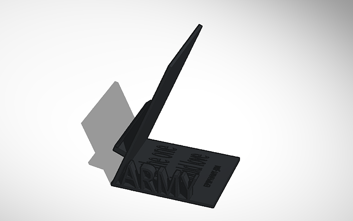 3D design Phone stand - Tinkercad