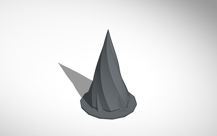 3D design wizard hat - Tinkercad