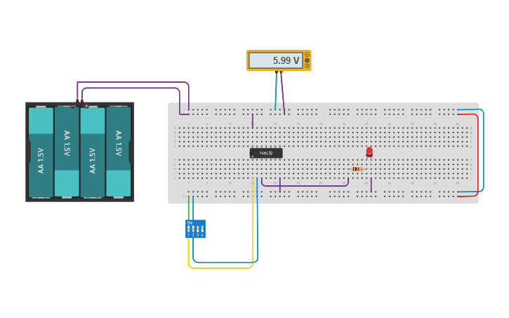 Circuit design Nadia Fadila_Assignment1_OR IC - Tinkercad