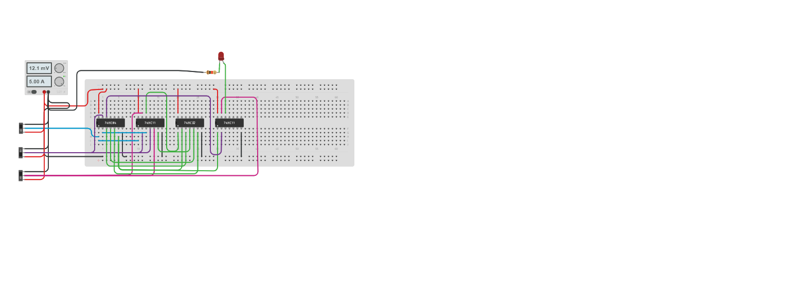 Circuit Design Binary Cell 2 Tinkercad
