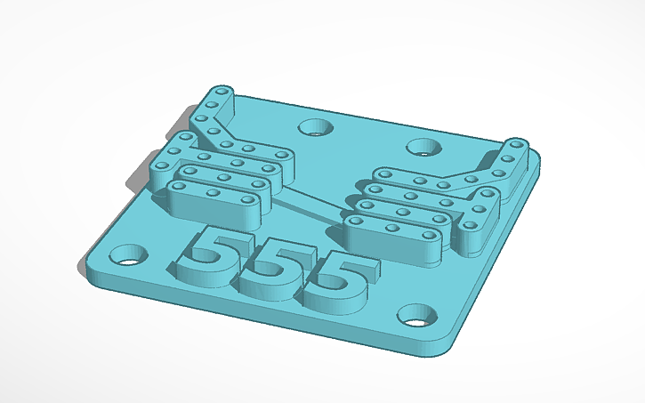 3d Design 3d Pcb 555 Timer Led Flasher Tinkercad