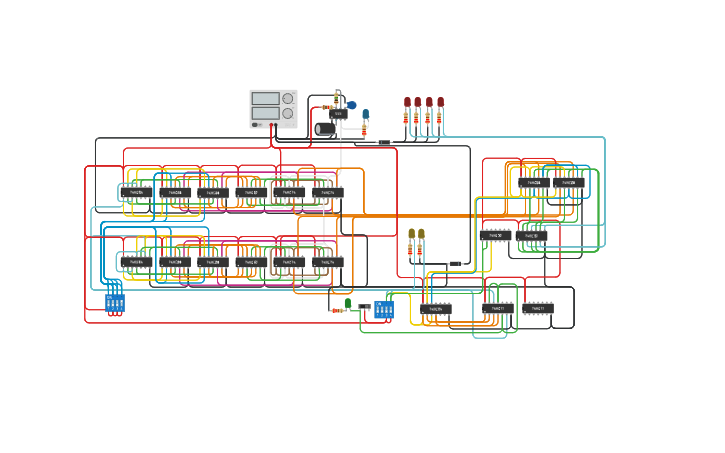 Circuit design Static RAM v1 - Tinkercad